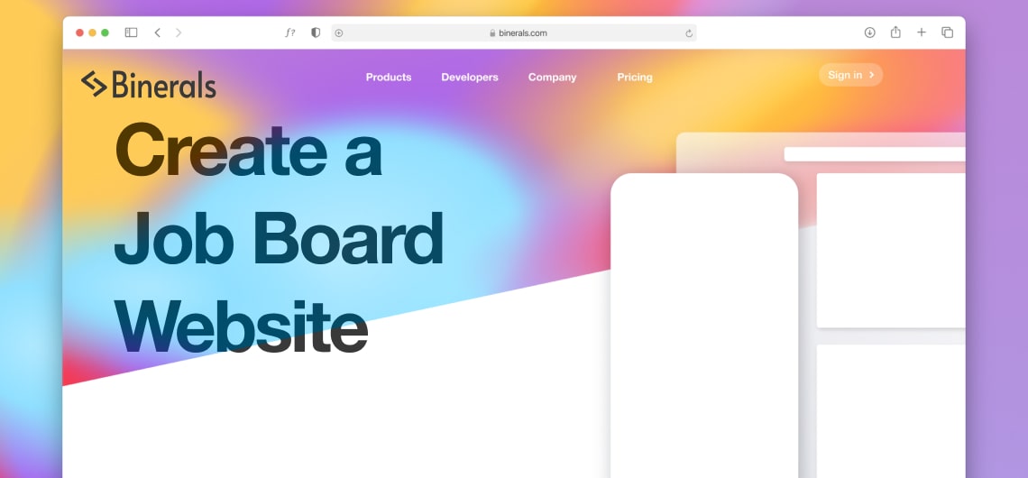 How to Create a Job Search Engine Like Indeed or Glassdoor? | Binerals.com